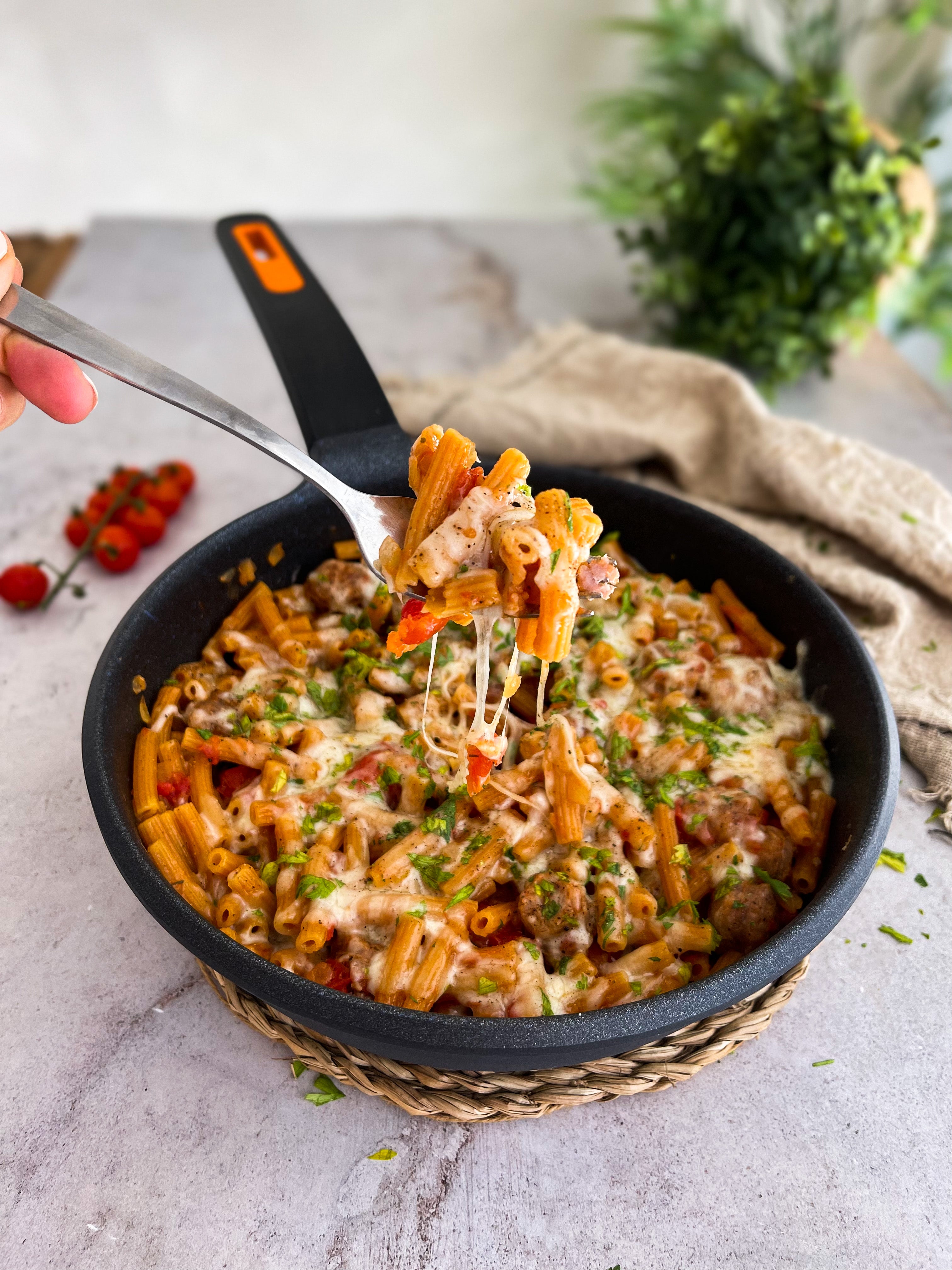 One pot pasta – Cocina con BRA